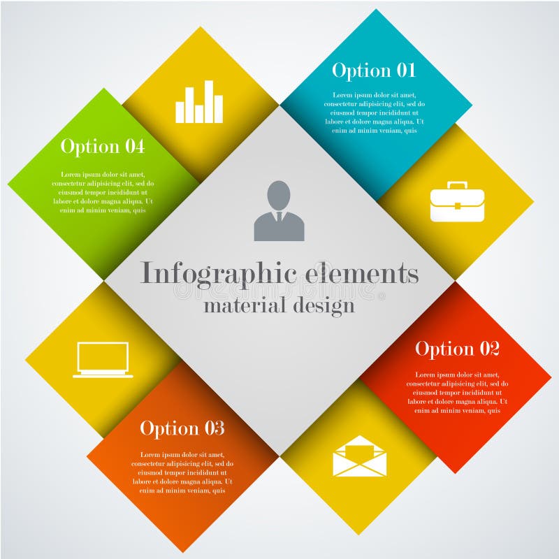 Molde Do Quadrado De Infographic Ilustração do Vetor - Ilustração de ...