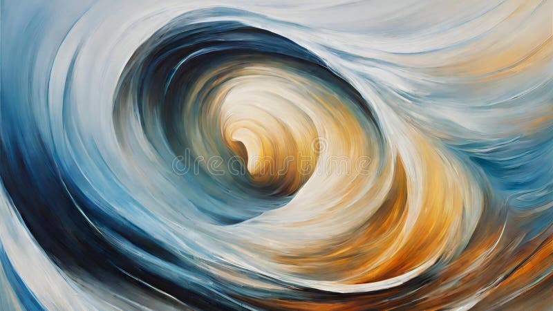 Abstract Clear Wind Wave in Oil Painting Ai Generated Stock ...