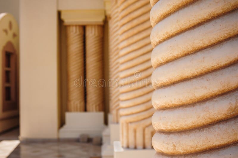 Elements of Ancient Architecture Column Stock Image - Image of historic ...