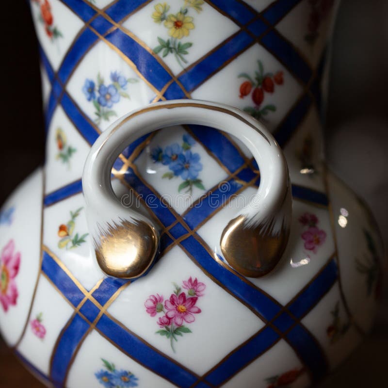 Elements of an Antique Vase Close-up Stock Photo - Image of elements ...