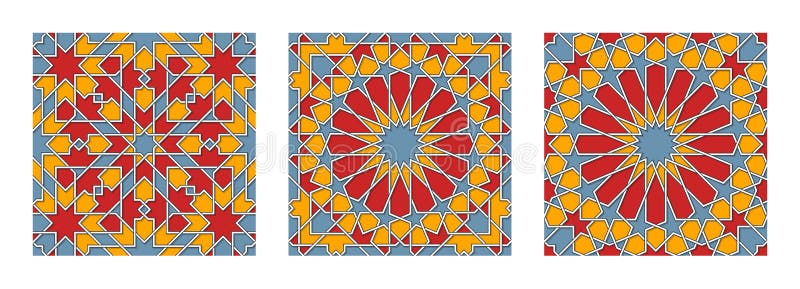 Elements of Arabian Seamless Pattern in Authentic Style. Stock Photo ...