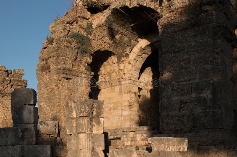 Elements of Architectural Decoration of Buildings.Ruins of Ancient City ...