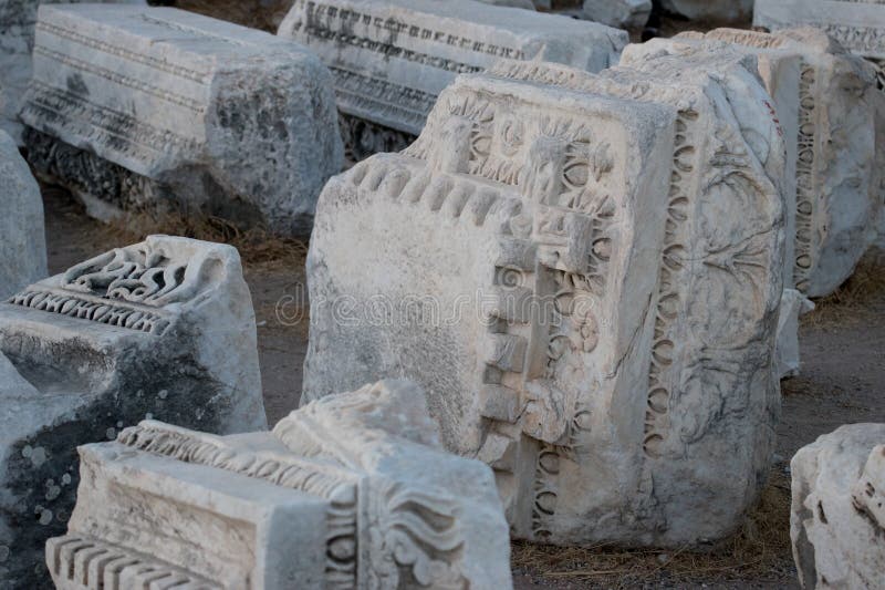 Elements of Architectural Decoration of Buildings.Ruins of Ancient City ...