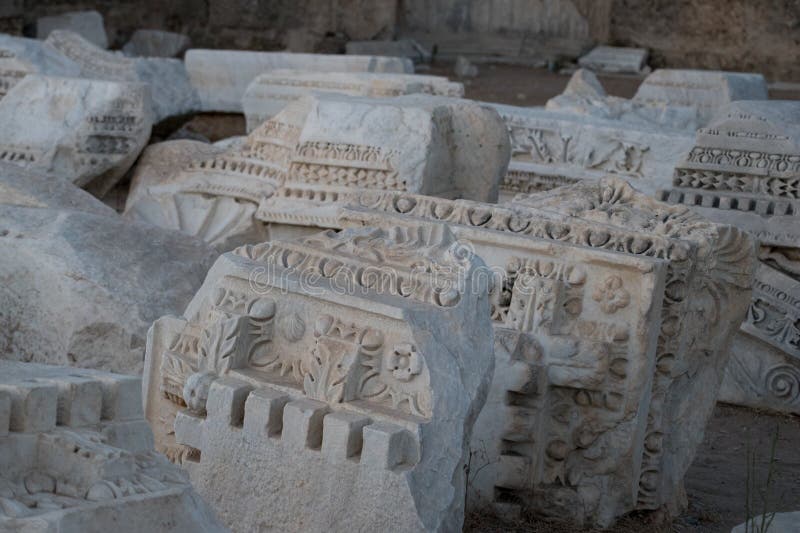 Elements of Architectural Decoration of Buildings.Ruins of Ancient City ...