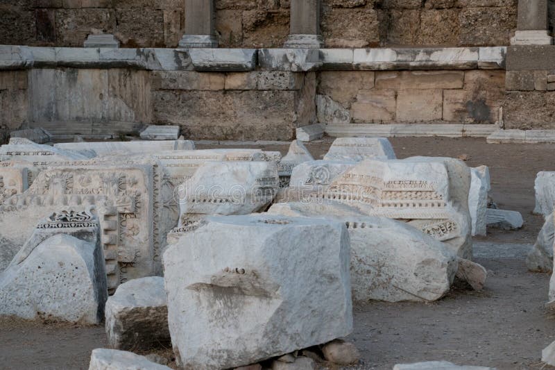 Elements of Architectural Decoration of Buildings.Ruins of Ancient City ...