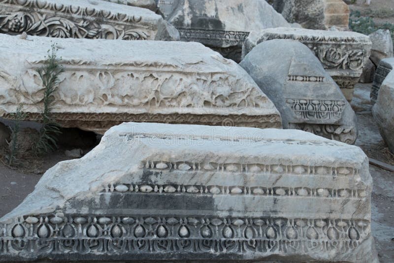 Elements of Architectural Decoration of Buildings.Ruins of Ancient City ...