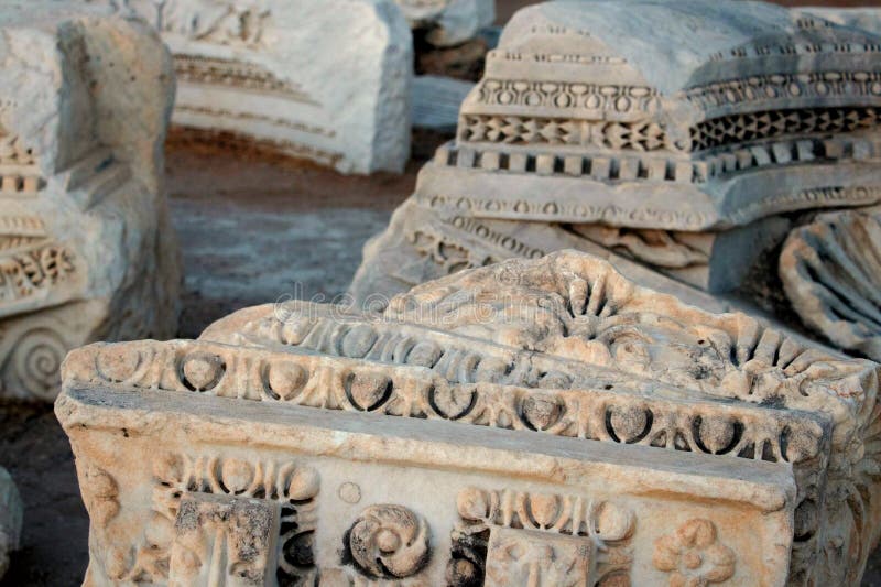 Elements of Architectural Decoration of Buildings.Ruins of Ancient City ...