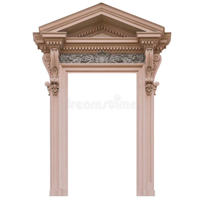 Elements of Architectural Decorations of Buildings. Old Arch Stock ...