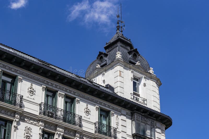 Elements of the Architecture of Spain`s Capital Stock Photo - Image of ...