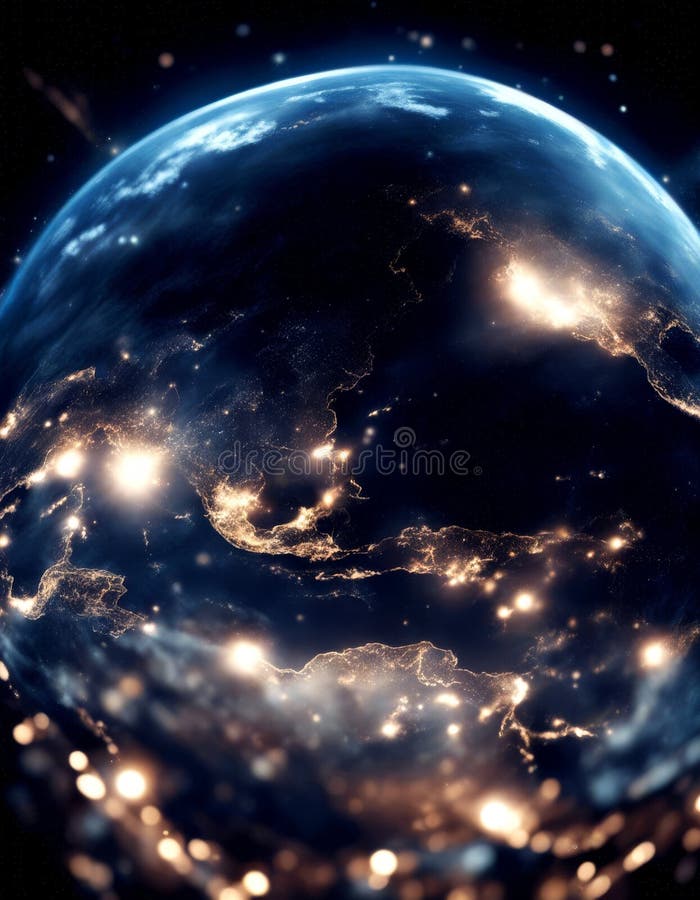 Elements Background from Nasa Technology Provided Space Night System ...