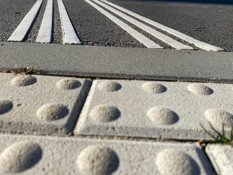 Elements of Blind Persons Street Navigation Stock Photo - Image of ...