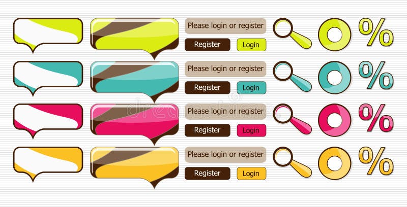 Elements of caramel stock vector. Illustration of search - 18467119