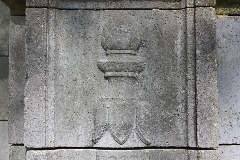 Elements of Decoration of Ancient Stone Monuments Stock Photo - Image ...