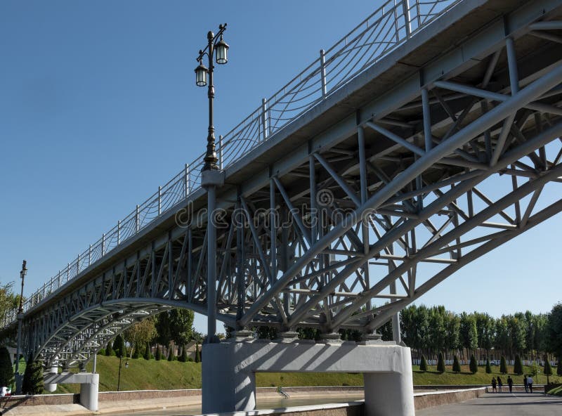 View Of Bridge Element, No Stop Sign, Fragment, Led Pedestrian Bridge ...