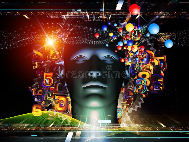 Elements of Digital Science Stock Illustration - Illustration of ...