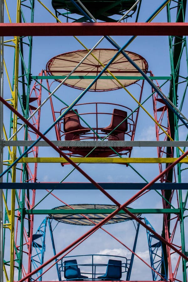 Elements Ferris Wheel on Sky Background Stock Photo - Image of urban ...