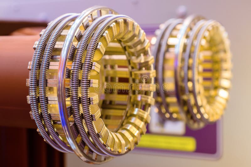 Elements of a High-voltage Switch. Stock Image - Image of switch ...