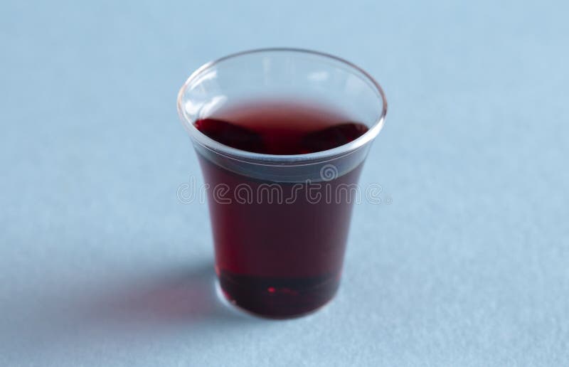 Elements of the Holy Communion or Lords Supper on a Blue Blackground ...