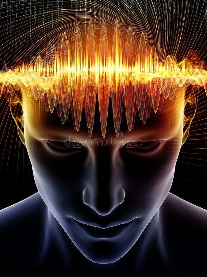 Elements of Human Mind stock illustration. Illustration of information ...