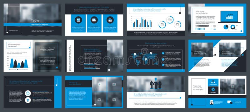 Elements of Infographics for Presentations Templates Stock Vector ...