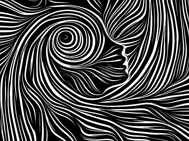 Elements of Inner Lines stock illustration. Illustration of drawing ...