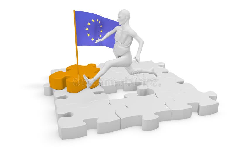 Elements of a Jigsaw Puzzle Stock Illustration - Illustration of hole ...