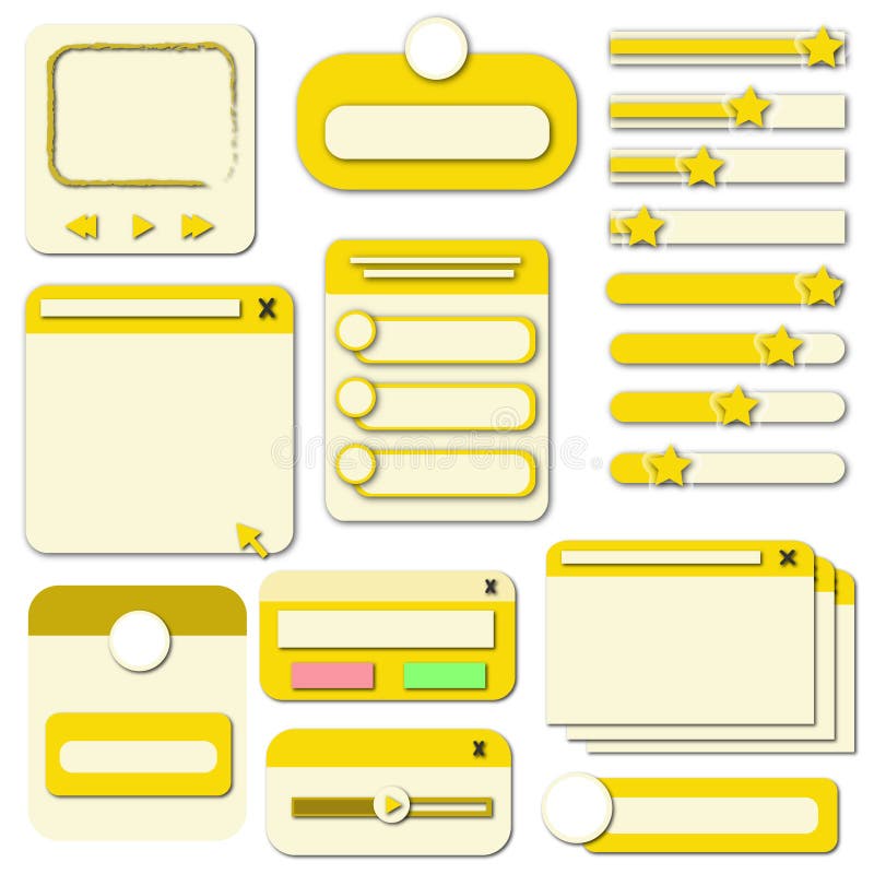 Elements Keywords for UI Window Frame Illustration Stock Vector ...