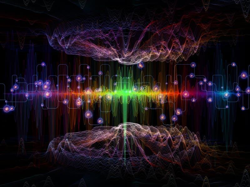 Elements of Light Wave stock illustration. Illustration of research ...