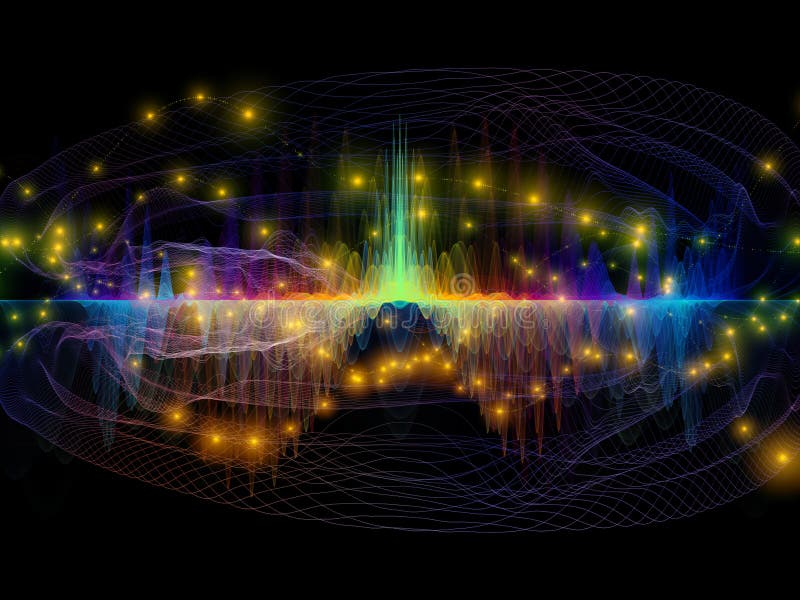 Elements of Light Wave stock illustration. Illustration of development ...