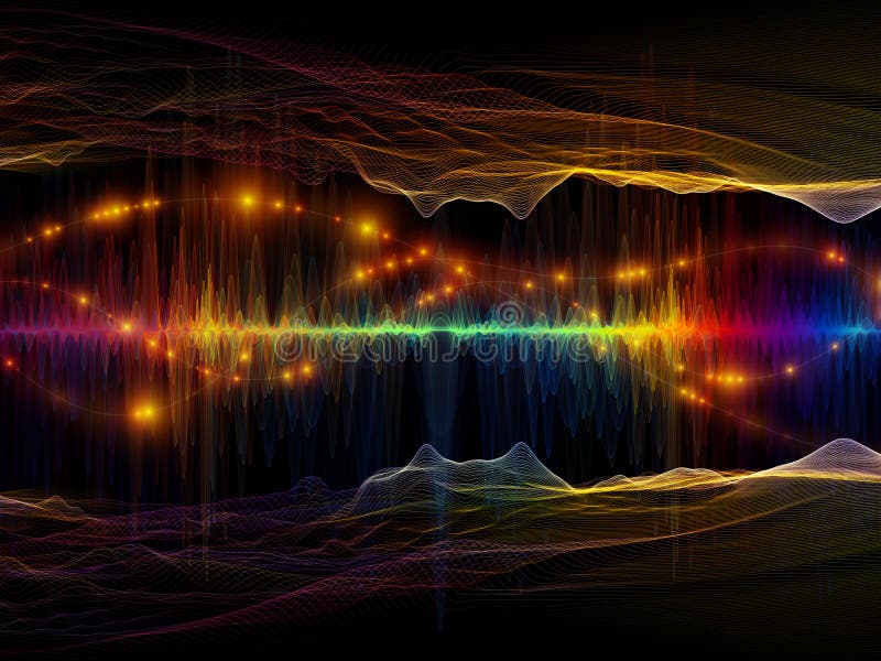 Elements of Light Wave stock illustration. Illustration of progress ...