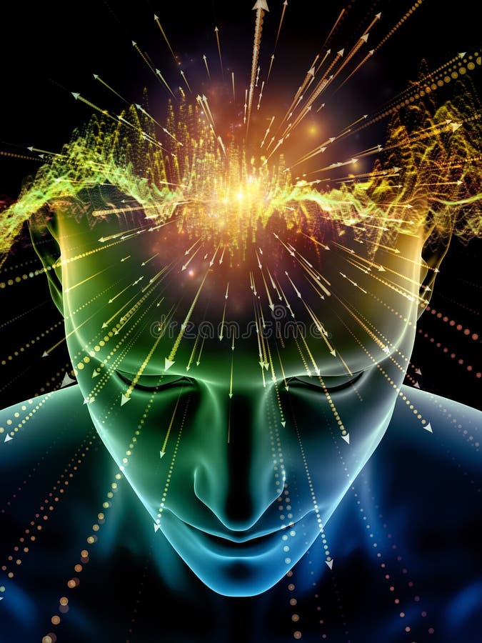 Virtual Consciousness stock illustration. Illustration of backdrop ...