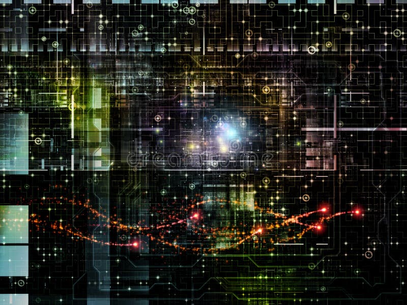 Elements of Network stock illustration. Illustration of science - 28631359