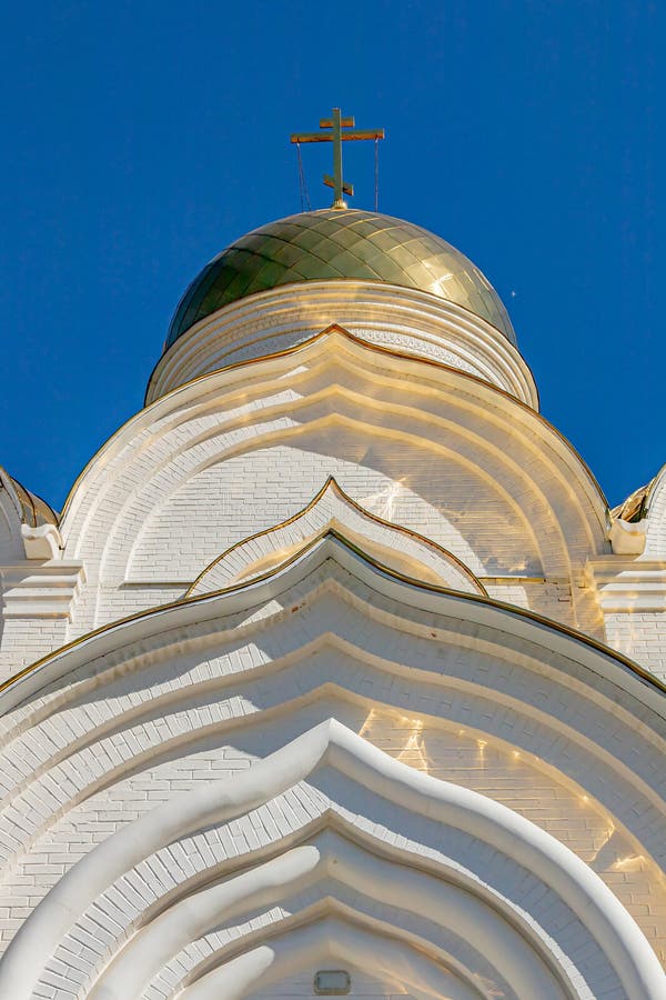 Elements of an Orthodox Church on a Blue Sky Background Stock Photo ...