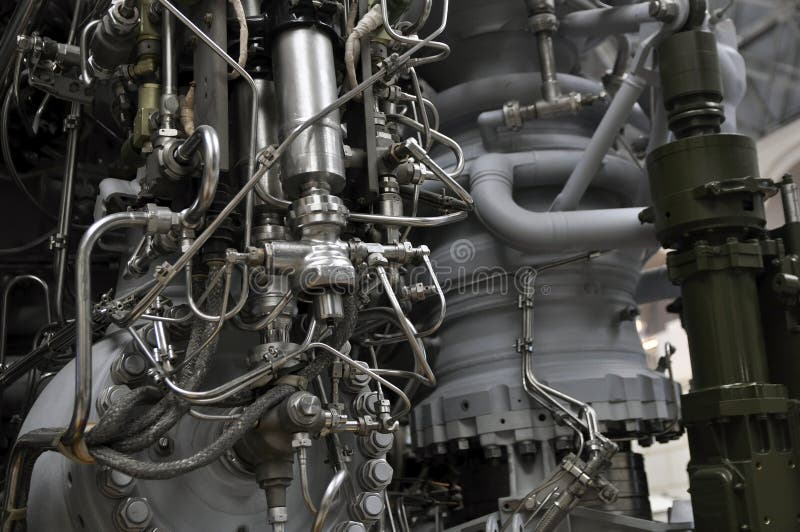 Elements of a Rocket Engine with Several Pipelines Supplying Fuel and ...