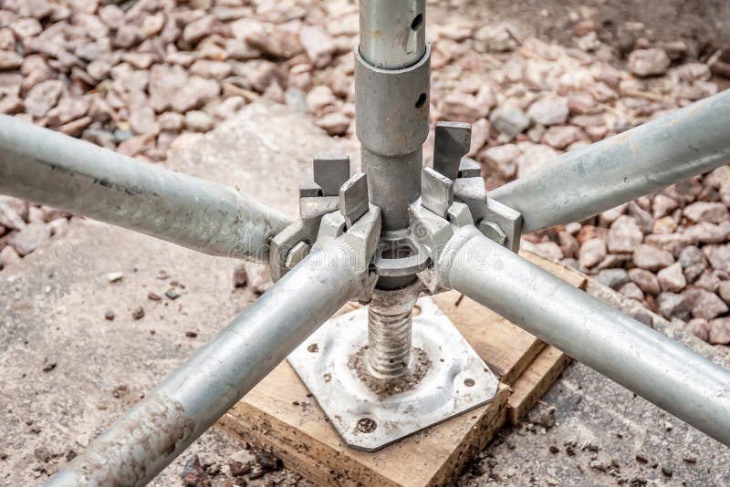 Elements of scaffolding stock photo. Image of machinery - 253015024