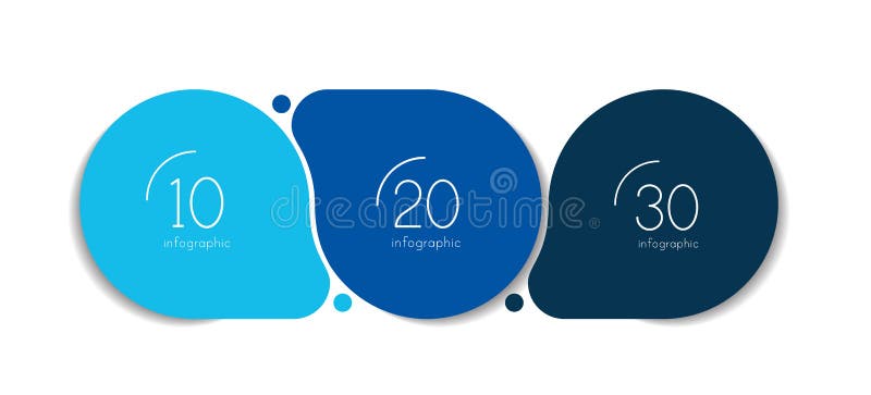 3 Elements Scheme, Diagram. Three Connected Circles Stock Vector ...
