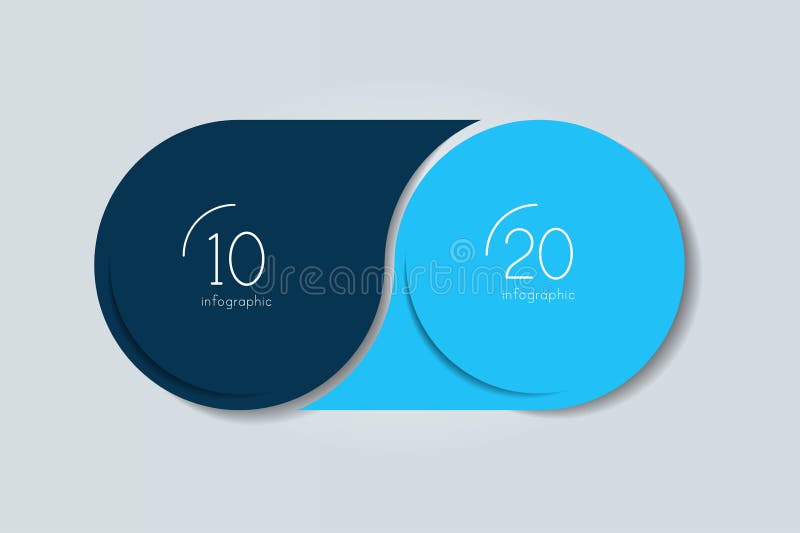 Two Elements Scheme, Diagram. Infographic Template Stock Vector ...