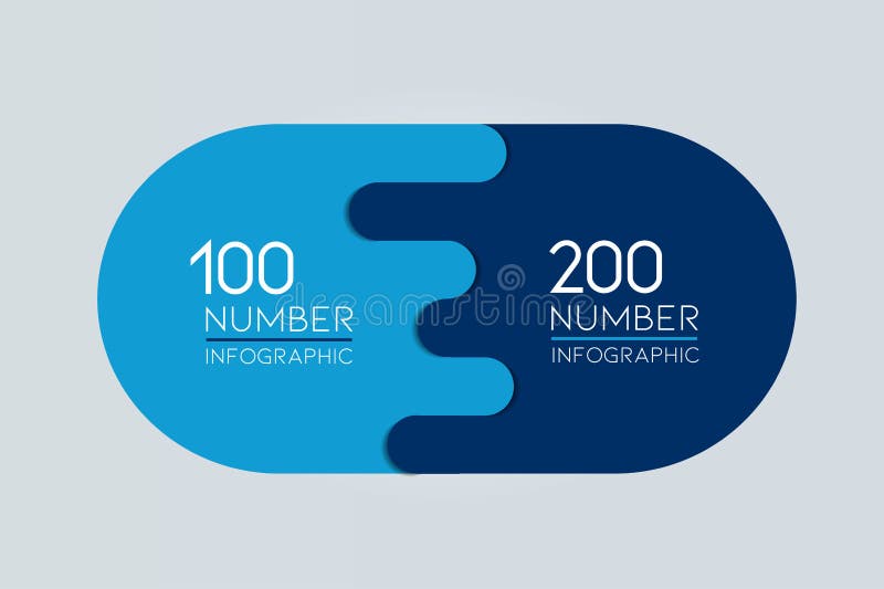 2 Elements Scheme, Diagram. Two Connected Circles. Infographic Template ...