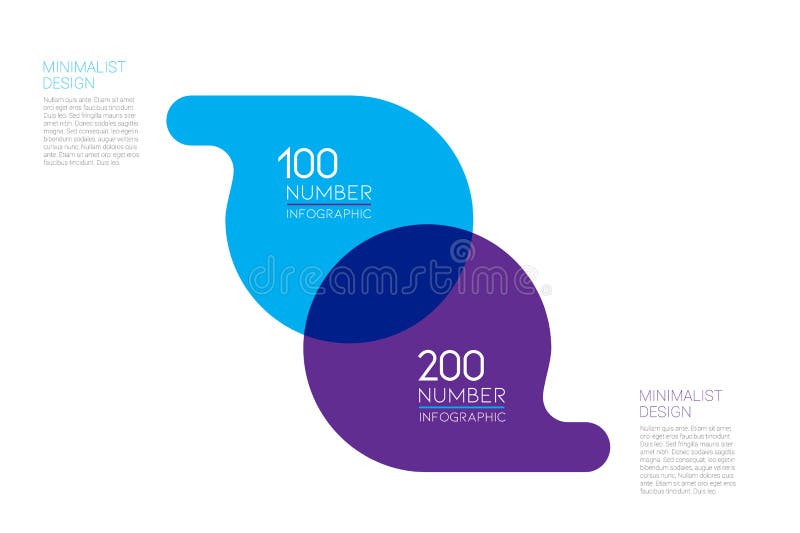 Two Elements Scheme, Diagram. Infographic Template Stock Vector ...