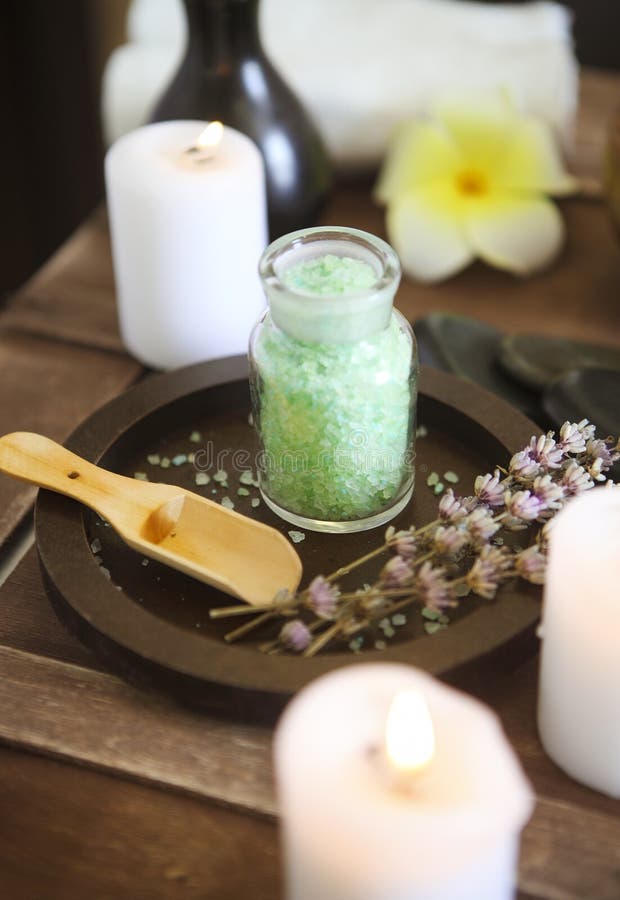 Elements of Spa Massage in Spa Salon Stock Image - Image of handmade ...
