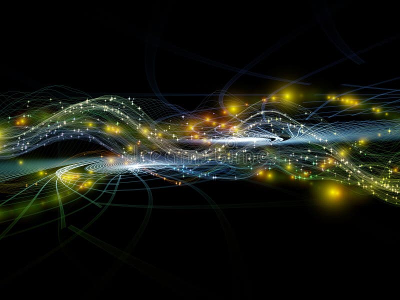 Elements of Space Frequencies Stock Illustration - Illustration of sine ...