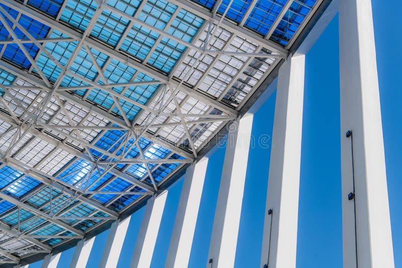 Elements of the Stadium Construction. Construction of the Stadium Roof ...