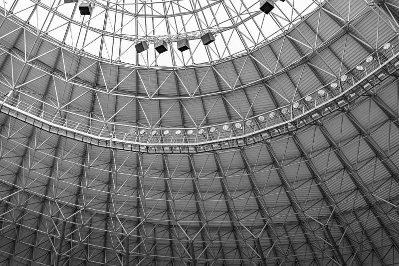 Elements of the Stadium Construction. Stock Image - Image of partial ...