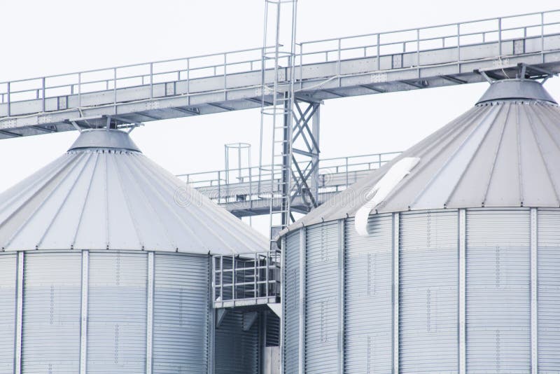 Elements and Texture from a Cereal Silo Stock Image - Image of ...
