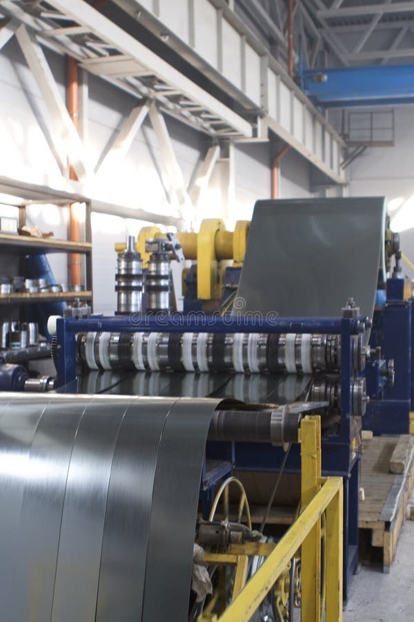 Elements of Various Sections of the Galvanized Steel Processing Line in ...