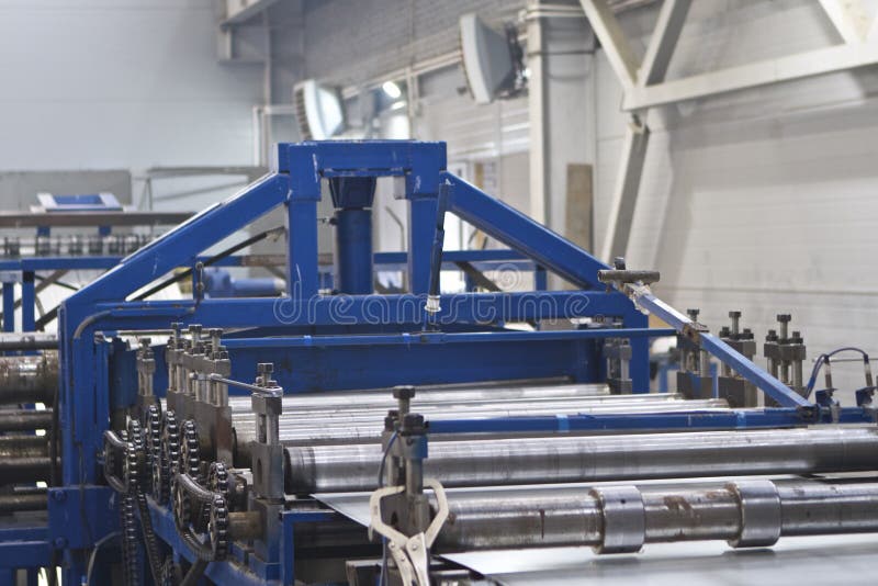 Elements of Various Sections of the Galvanized Steel Processing Line in ...