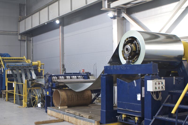 Elements of Various Sections of the Galvanized Steel Processing Line in ...