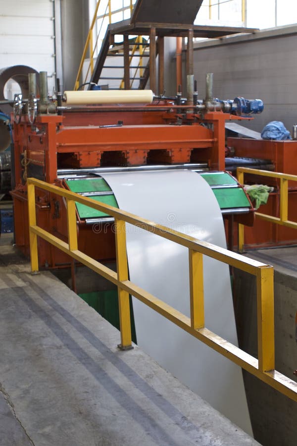 Elements of Various Sections of the Galvanized Steel Processing Line in ...