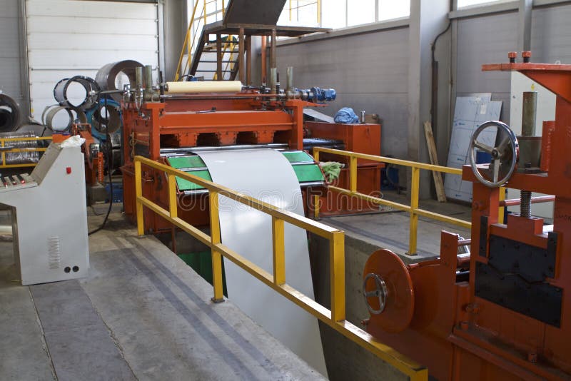 Elements of Various Sections of the Galvanized Steel Processing Line in ...