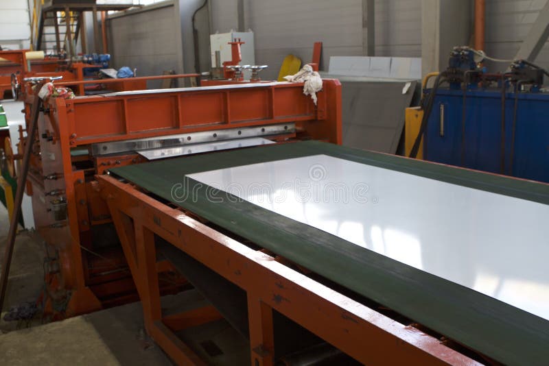 Elements of Various Sections of the Galvanized Steel Processing Line in ...